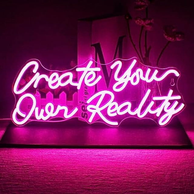 Wanxing Create Your Own Reality Led Neon Light Signs Usb Power For