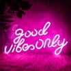 Wanxing Cute Desk Good Vibes LED Neon Light Signs USB Power for Home ...