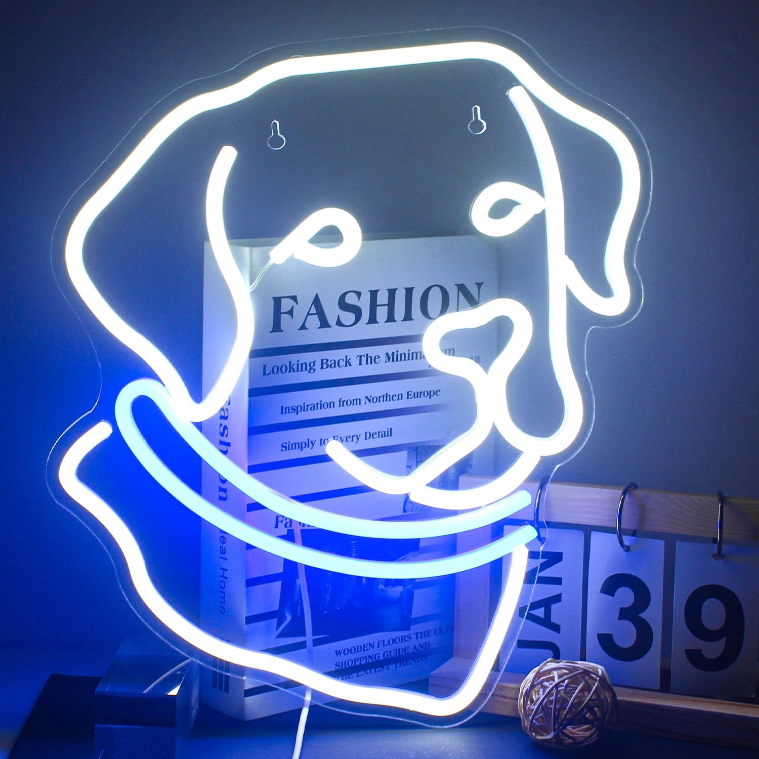 Wanxing Labrador LED Neon Light Signs USB Power for Bedroom Home Store ...