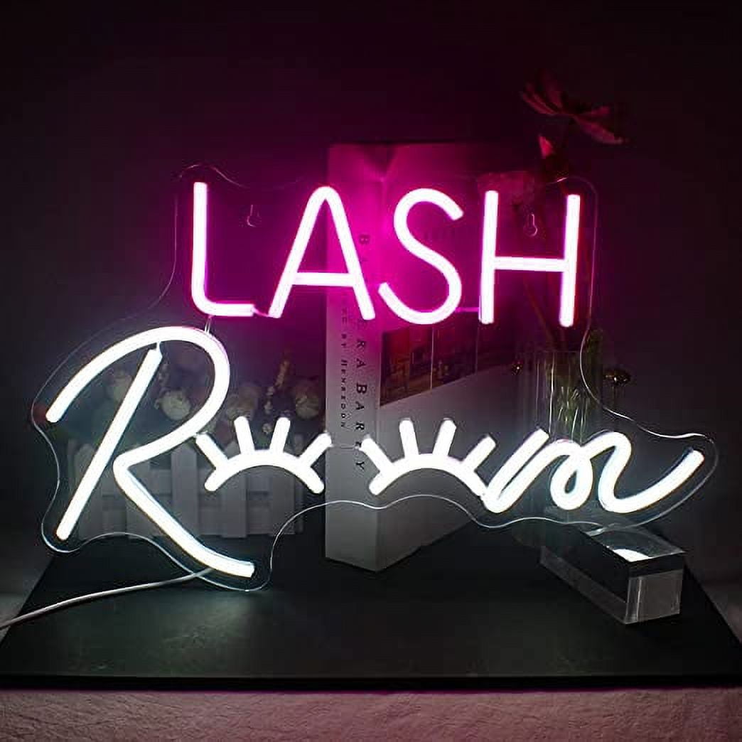 Wanxing Lash Room LED Neon Light Signs USB Power for Home Beauty Nails ...