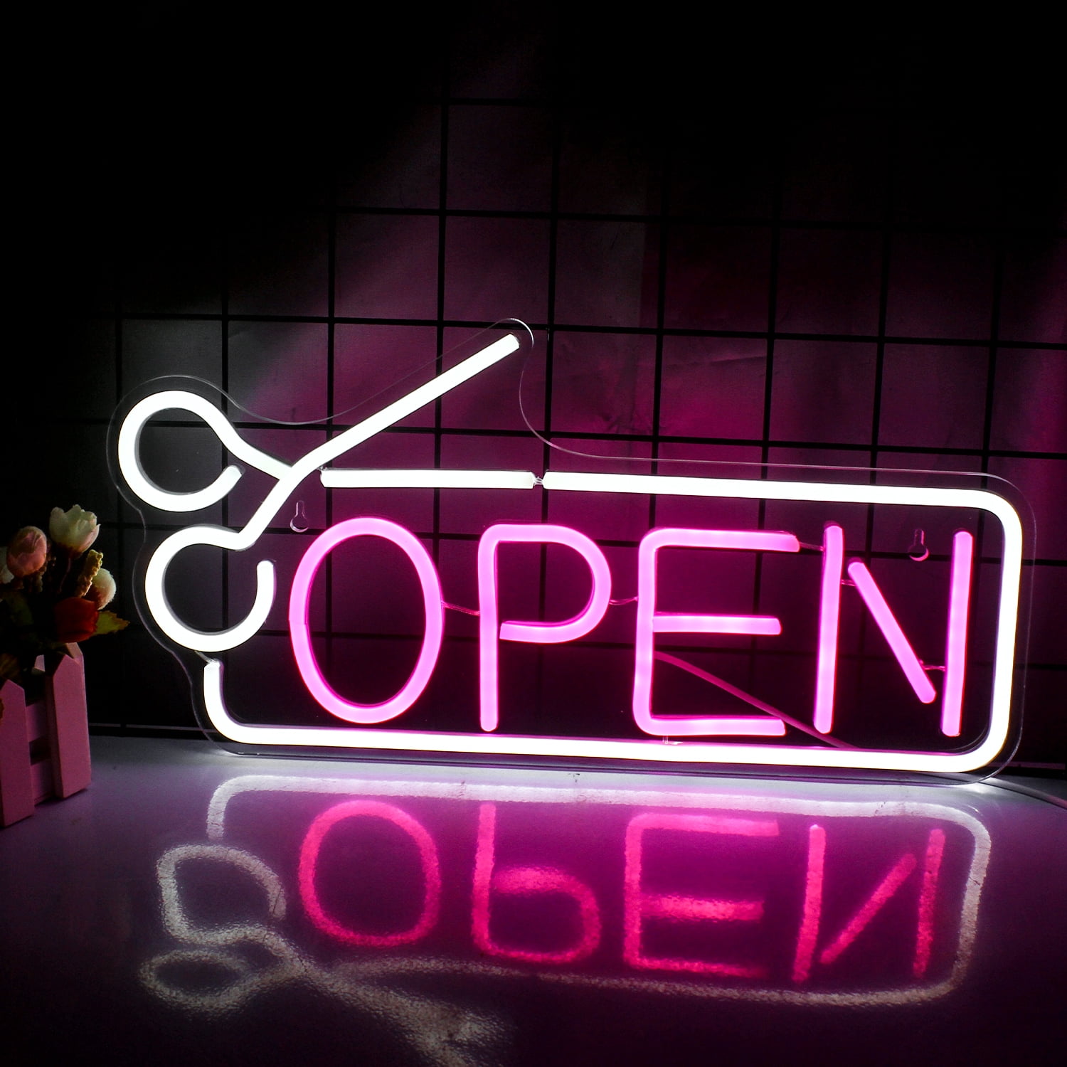 Wanxing Open LED Neon Light Signs USB Power for Home Bar Salon Store ...