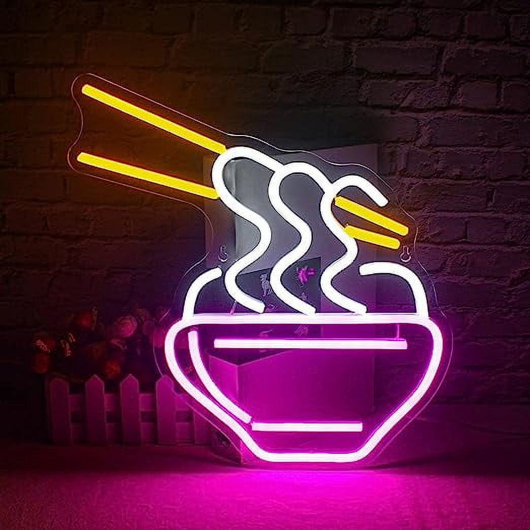 Wanxing Ramen LED Neon Light Signs USB Power for Restaurant Kitchen ...