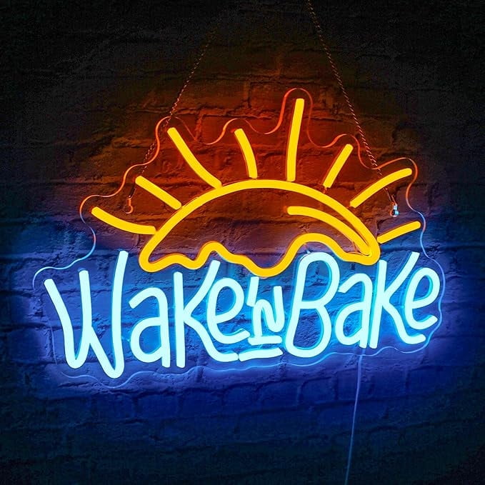Wanxing Wake in Bake LED Neon Sign USB Power for Bedroom Home Kitchen ...