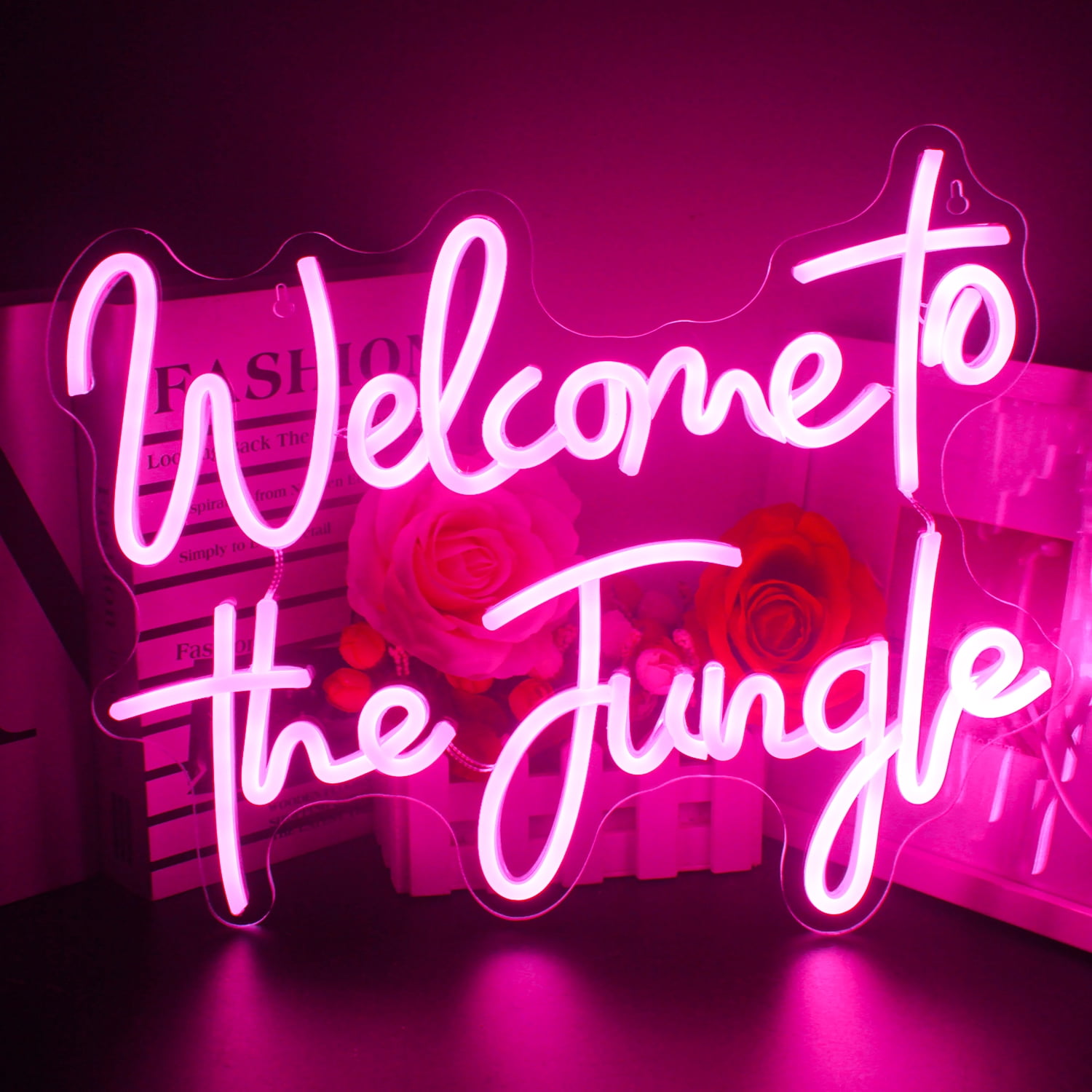 Wanxing Welcome to the Jungle LED Neon Light Signs USB Power for Home ...