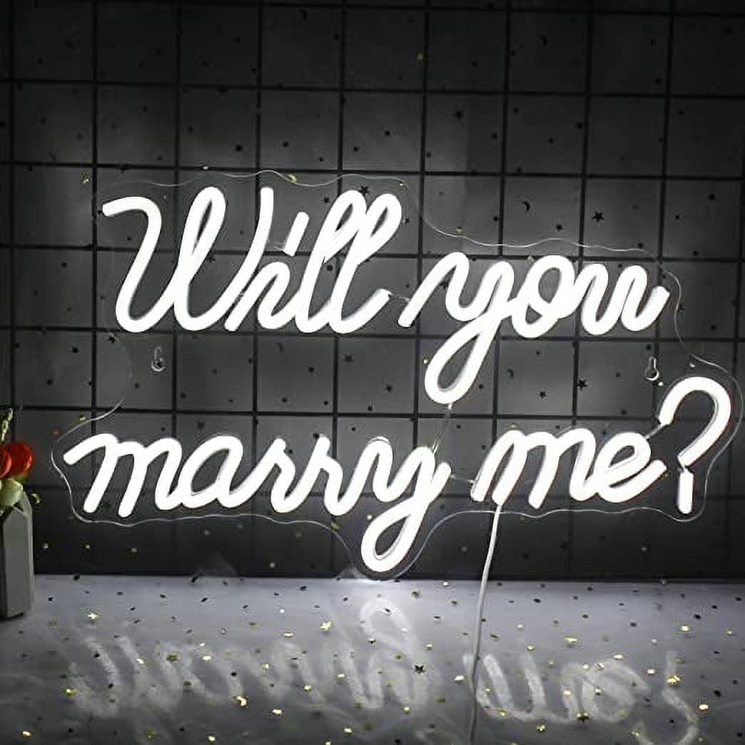 Wanxing Led Neon Will You Marry Me Sign Perfect For Weddings