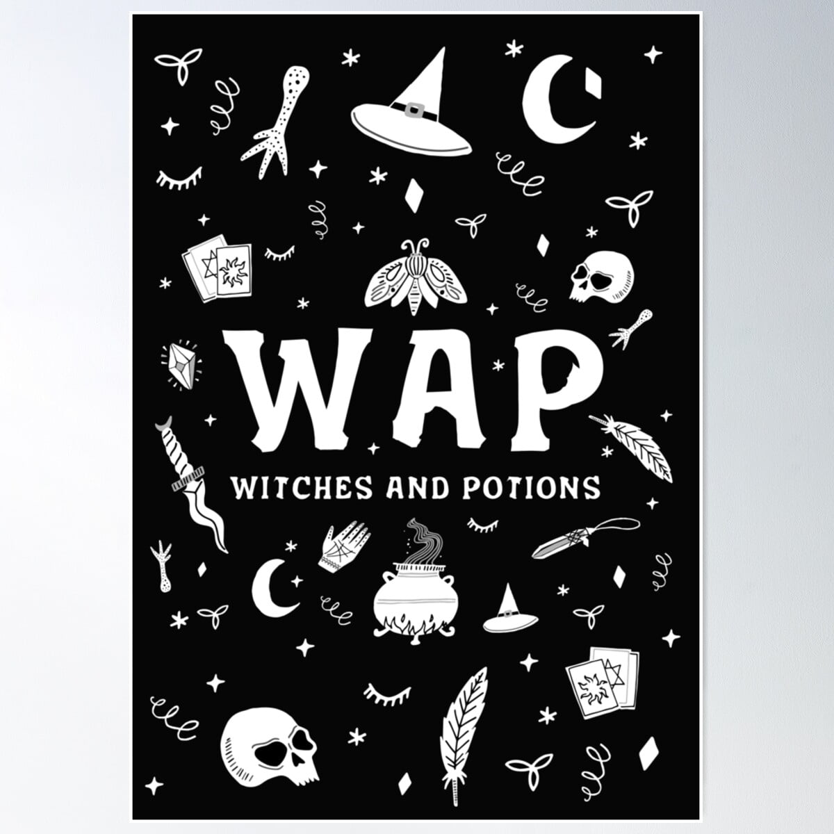 Wap: Witches And Potions Poster Wall Art, Modern Wall Decor For Living ...