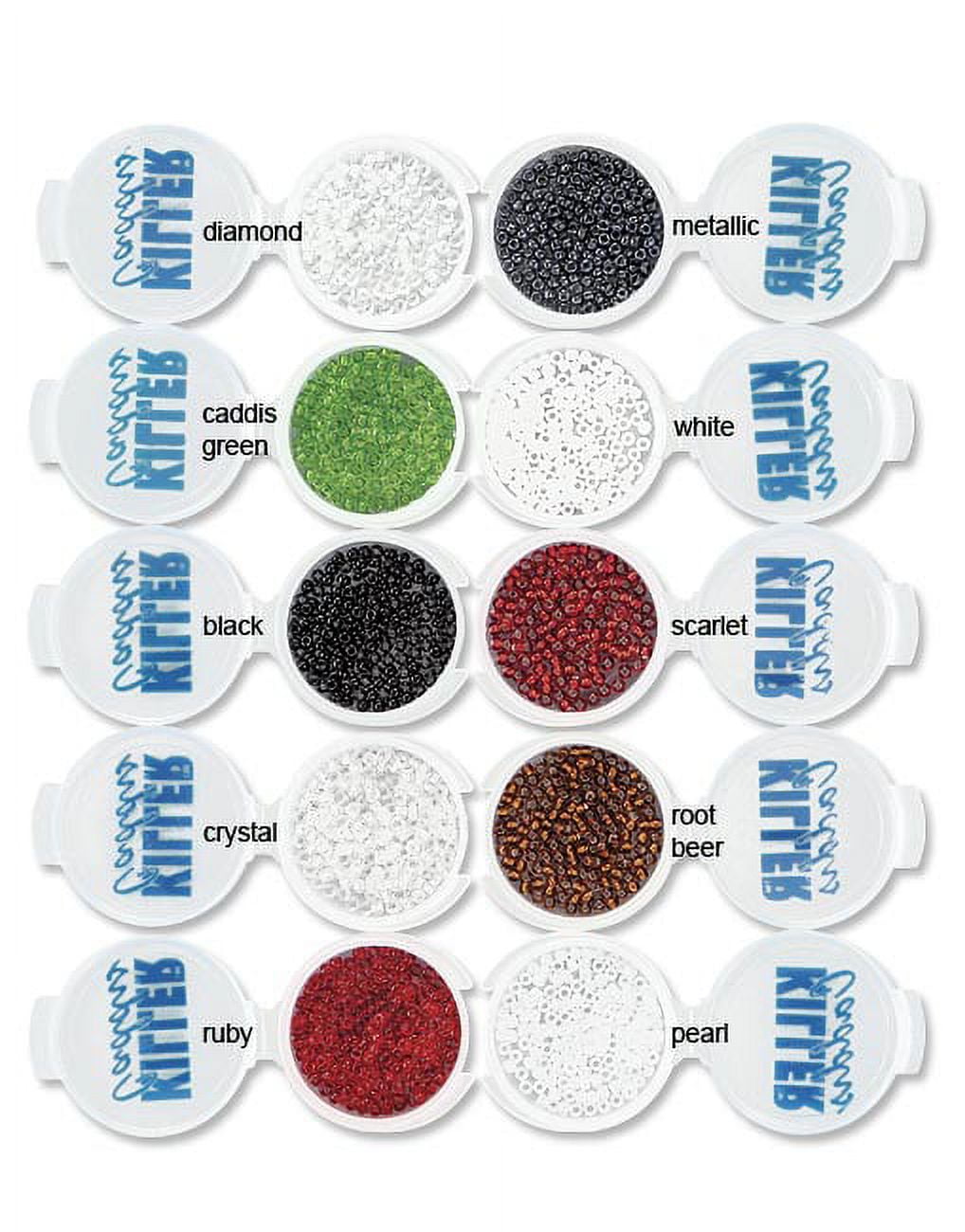 Wapsi Killer Caddis Glass Beads | Midge Emerald Green (CC) - Walmart.com