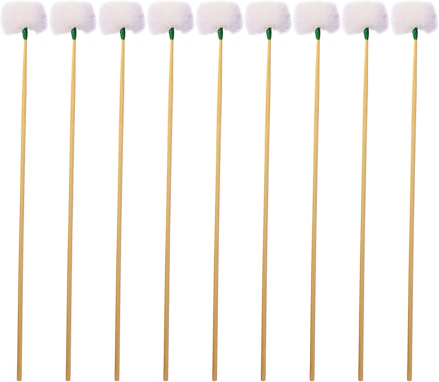 Waqn 20 Pieces Goose Feather Earpick Ear Massage Tool, Bamboo Handle ...