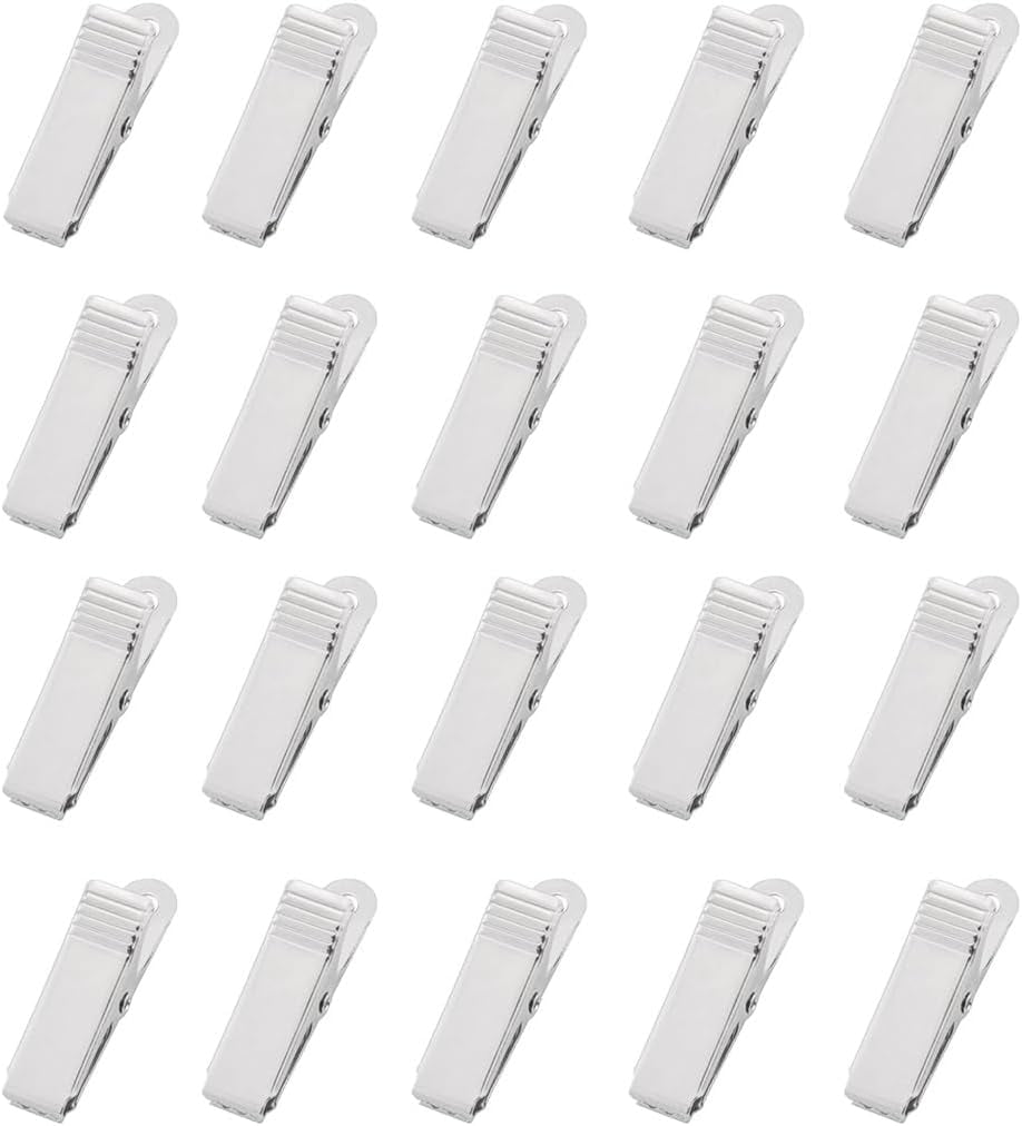 Waqn 20PCS Serrated Spring Clip Multifunction Clip Iron Alligator Clip ...