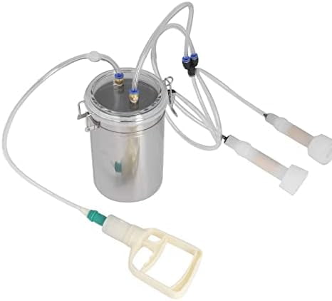 Waqn 2L Portable Household Goat Ez Milker for Goats, Stainless Steel ...