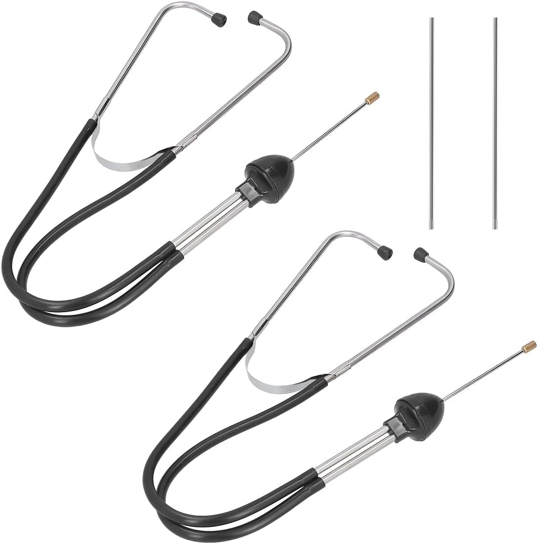 Waqn 2PCS Car Mechanic Stethoscope Engine Stethoscope, Stainless Steel ...