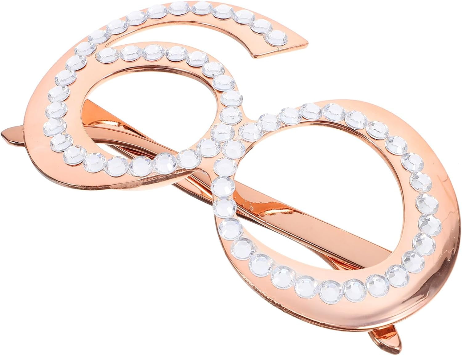 Waqn 60th Birthday Glasses 60 Number Rhinestone Eyeglasses Frame Happy ...