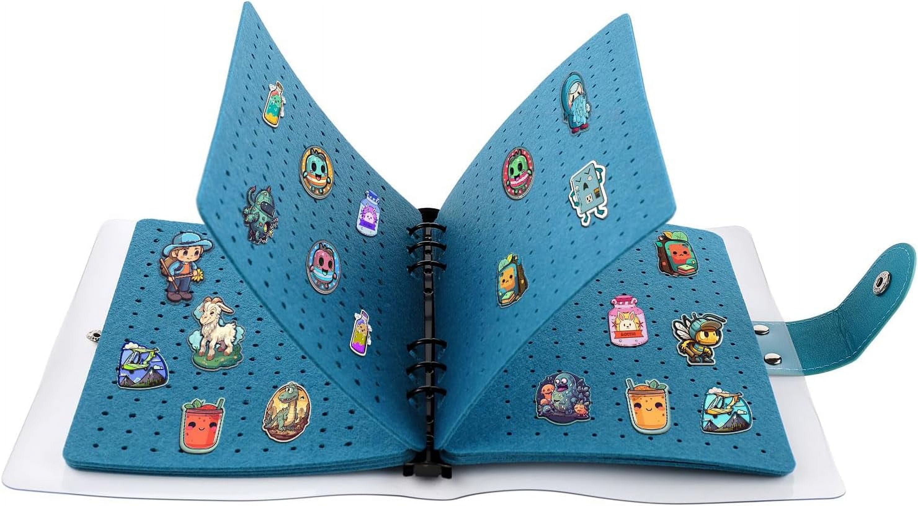 Waqn Enamel Pin Display Book, 8 Pages Pin Collection Display Board ...