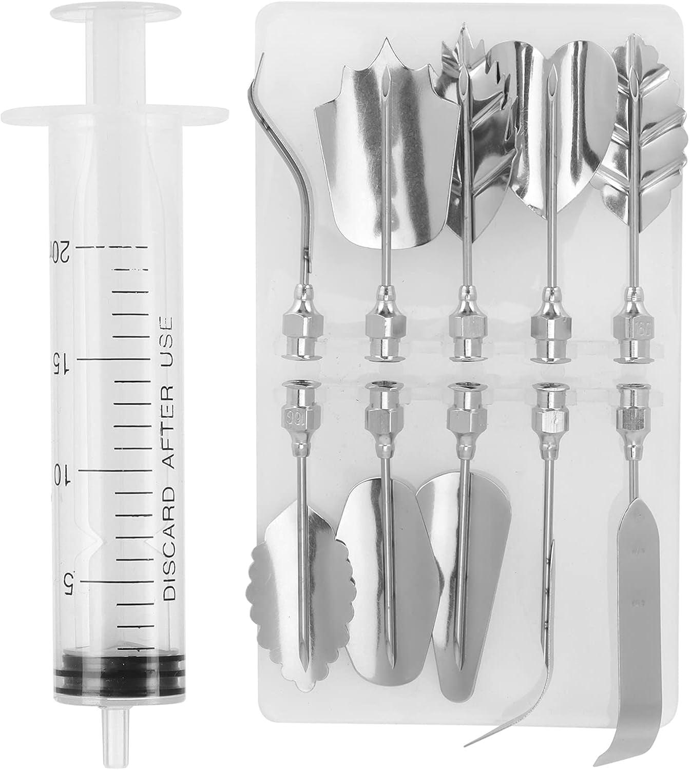 Waqn Jelly Art Tools Set, Gelatin Art Tools Set Stainless Steel Flowers ...