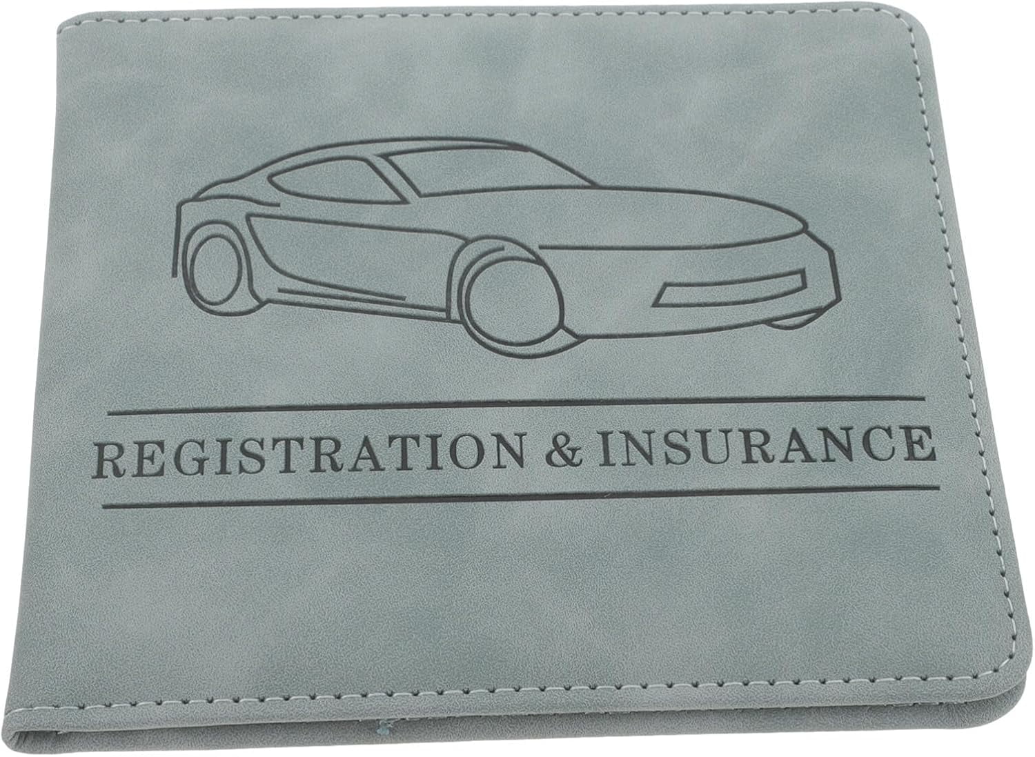 Waqn Leather Bifold License Holder Drivers License Sleeve Dual Double ...