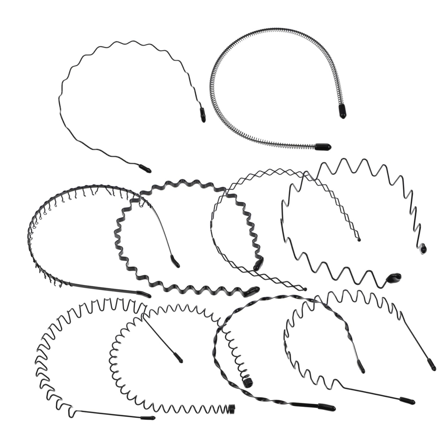 Waqn Men Invisible Face Washing Hair Hoops Slicked Headbands for Makeup ...