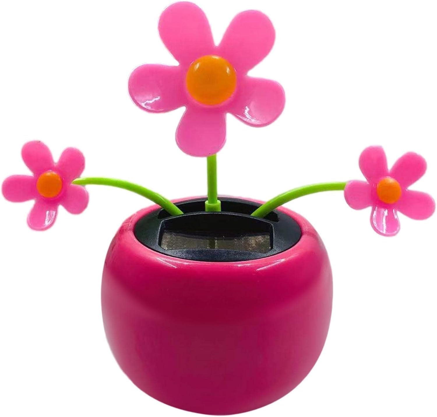 Waqn Rose Red Solar Powered Dancing Figures | Car Dashboard Decorations ...