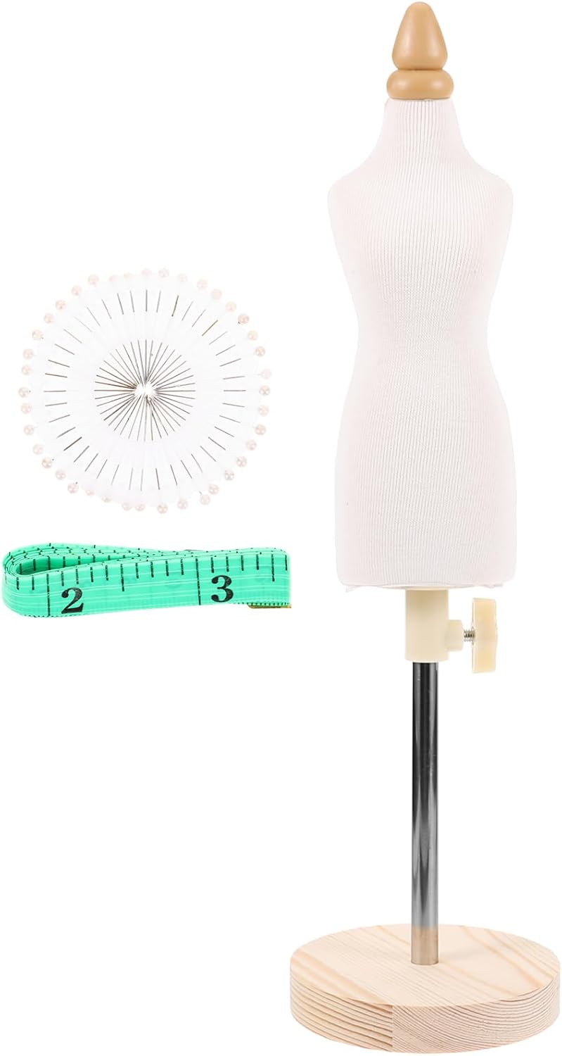 Waqn Sewing Model Clothes Gown Form Doll Clothes Rack Mini Mannequin ...