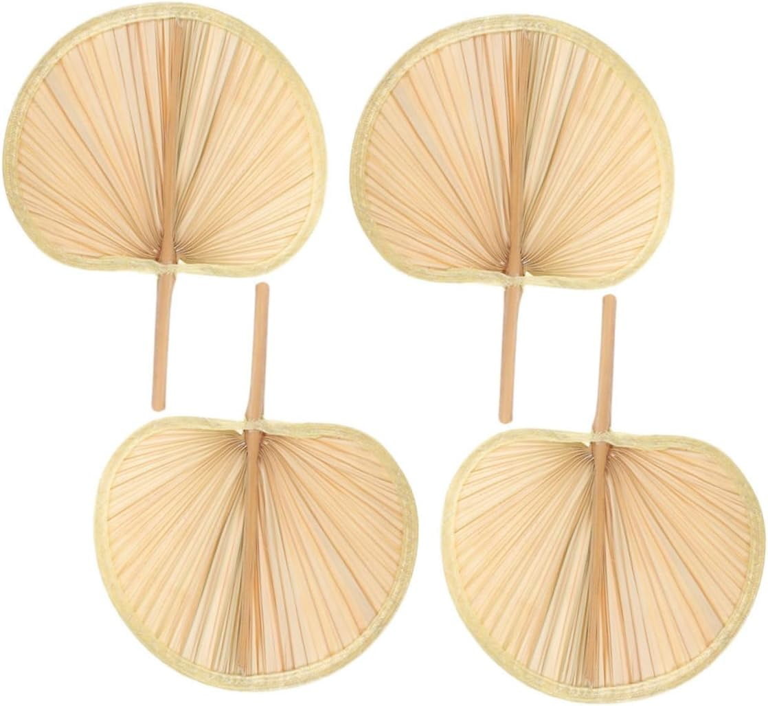 Waqn Wood Palm Leaf Fan Handmade Grass Cattail Fan Artisan Fan for ...