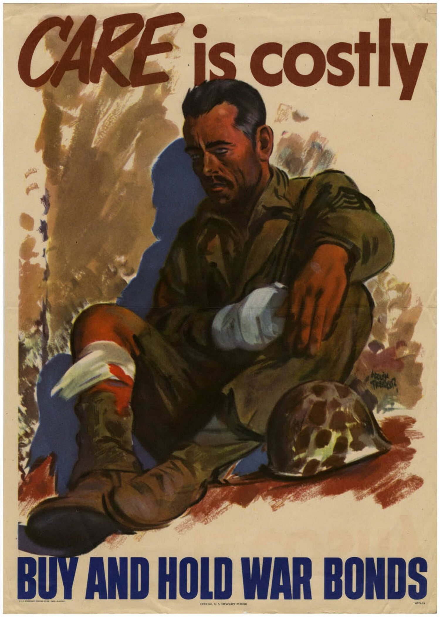 War Bonds Propaganda Ad Care Cost Glossy Poster Picture Photo Print ...
