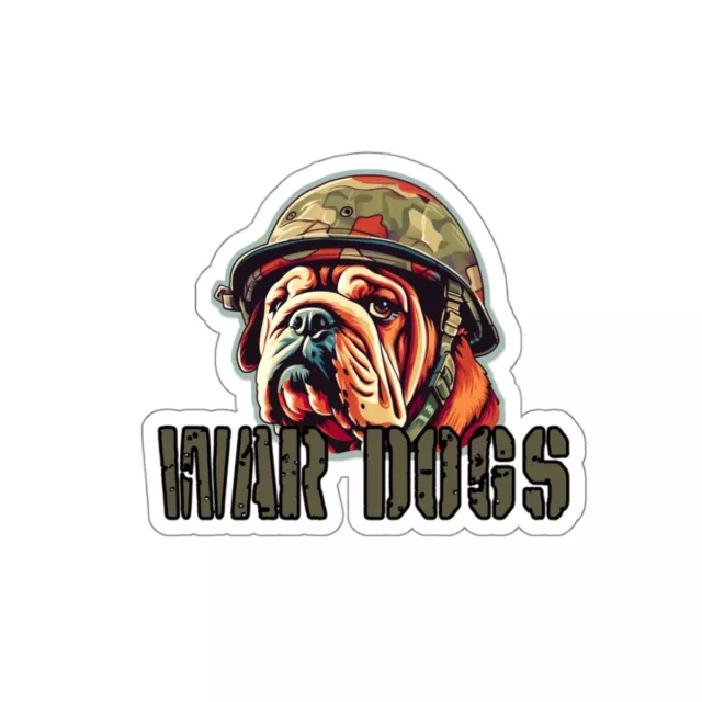 War Dogs Bulldog Proud Usa Military Veteran Sticker Vinyl Decal Phone ...
