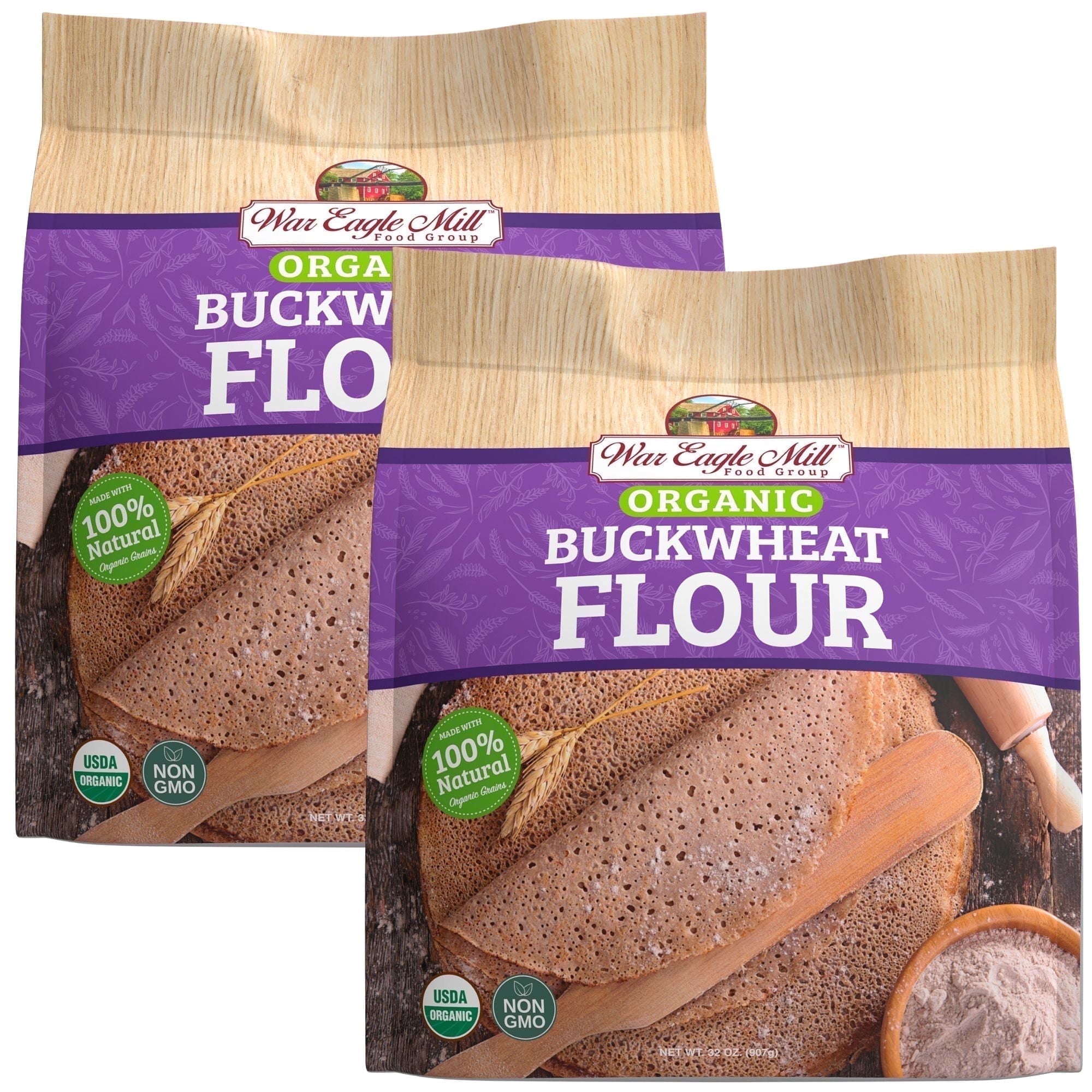War Eagle Mill Organic Buckwheat Flour, 32 oz (2-Pack) - Walmart.com