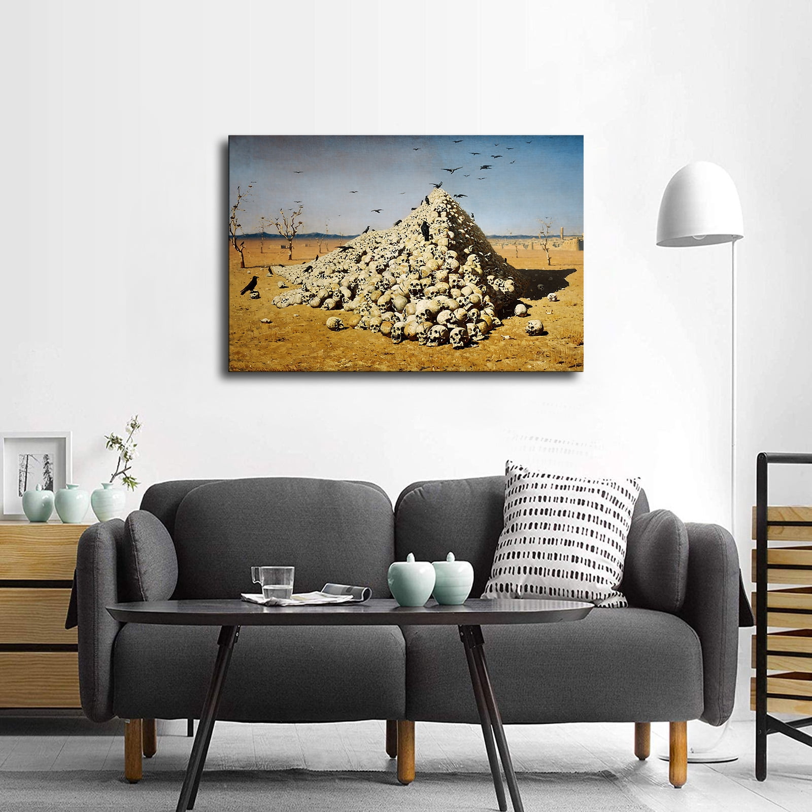 War Hymns, Mountains of Skulls Poster Canvas Print Wall Art Bedroom ...