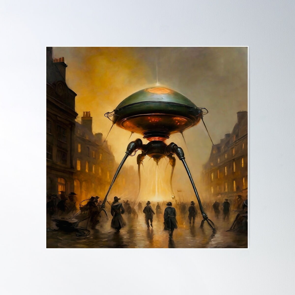 War Of The Worlds’ Tripod Poster Wall Art, Modern Wall Decor For Living ...