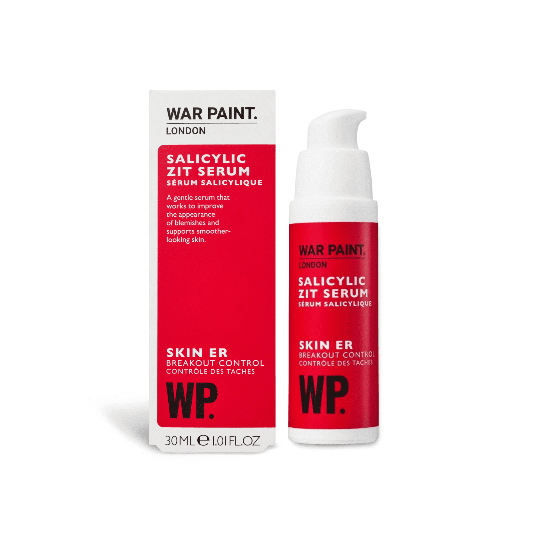 War Paint Skin ER Zit Serum, Salicylic Acid Breakout and Pimple Control ...
