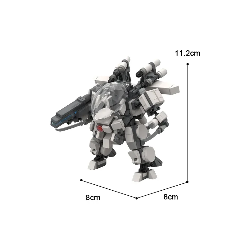 War Robot Building Blocks MOC Exoskeleton Combat Mecha Infantry Robot ...