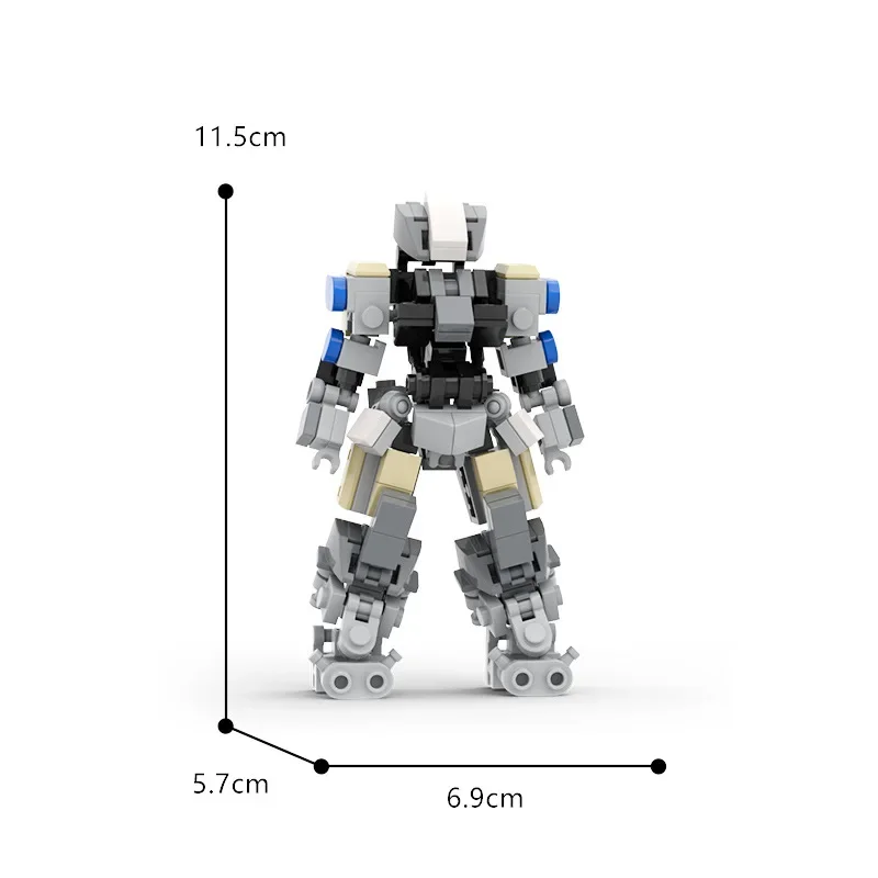 War Robot Building Blocks MOC Exoskeleton Combat Mecha Infantry Robot Model DIY Adult Kids ...