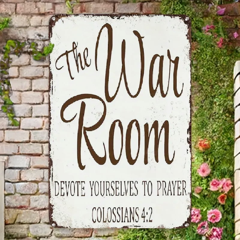 War Room Metal Wall Wall - Dedication to Prayer Colossians 42 ...