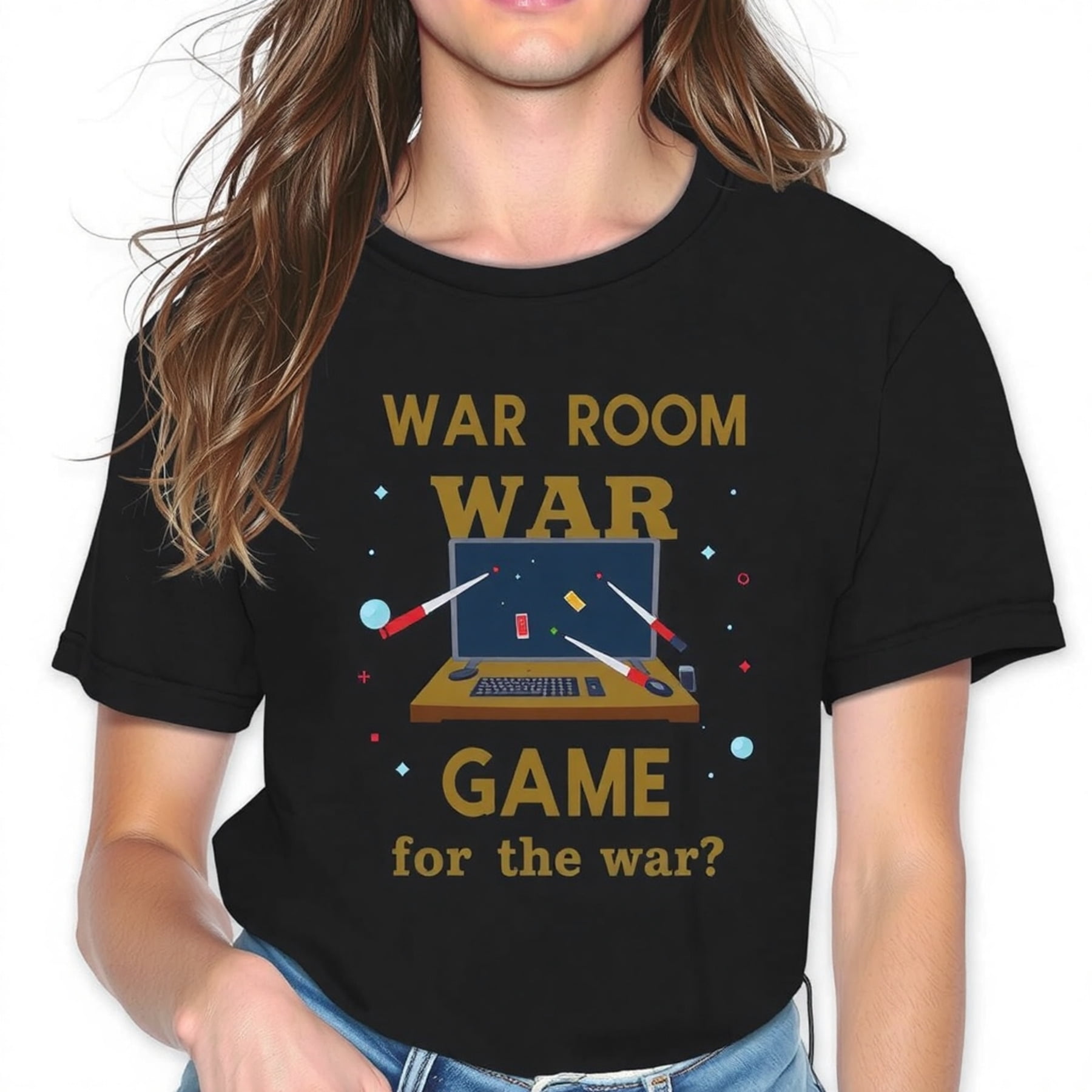 War Room War Game T-Shirt Fun Gaming Tee with Playful Design for Gamers ...