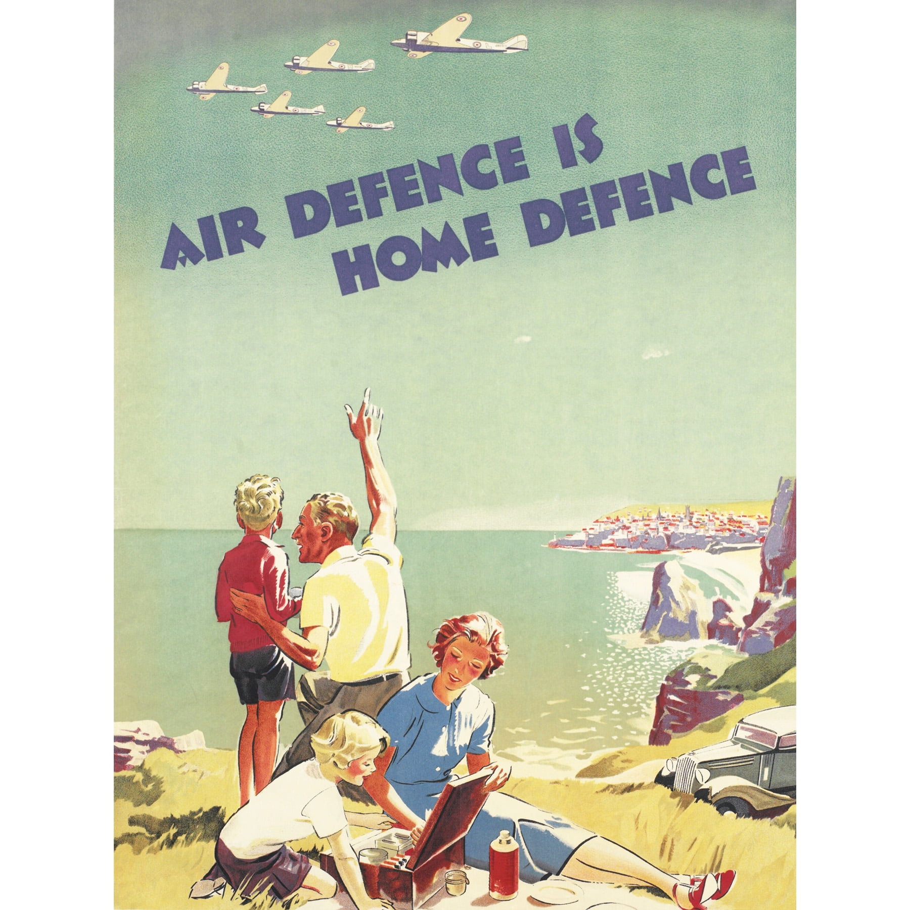 War WWII UK Air Defence RAF Recruitment Extra Large XL Wall Art Poster ...