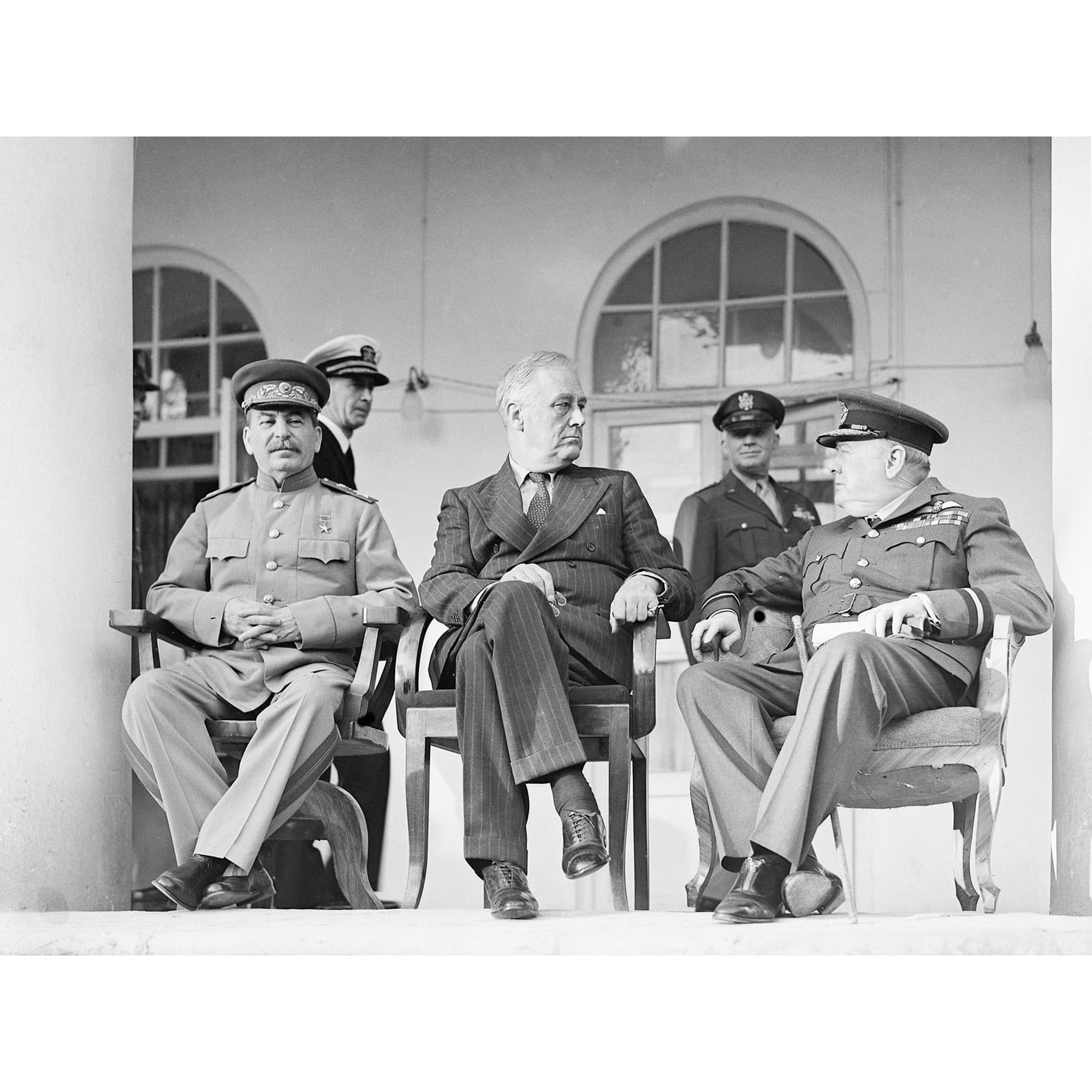 War WWII UK USA USSR Big Three Tehran Conference Photo Extra Large XL ...