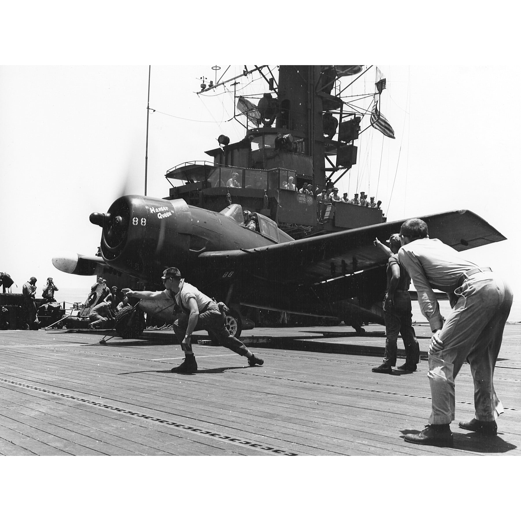War WWII USA Marine Gighter Jet F6F-5N Hellcat Photo Extra Large XL ...
