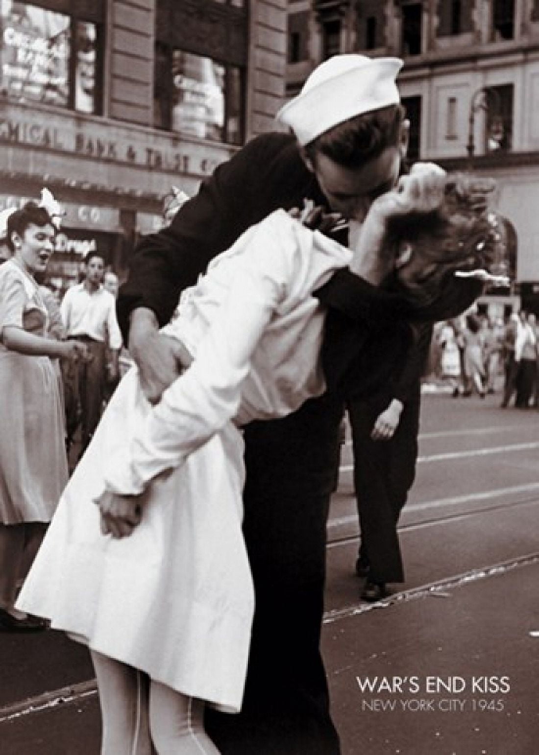 War's End Kiss Laminated Poster (24 x 36) - Walmart.com