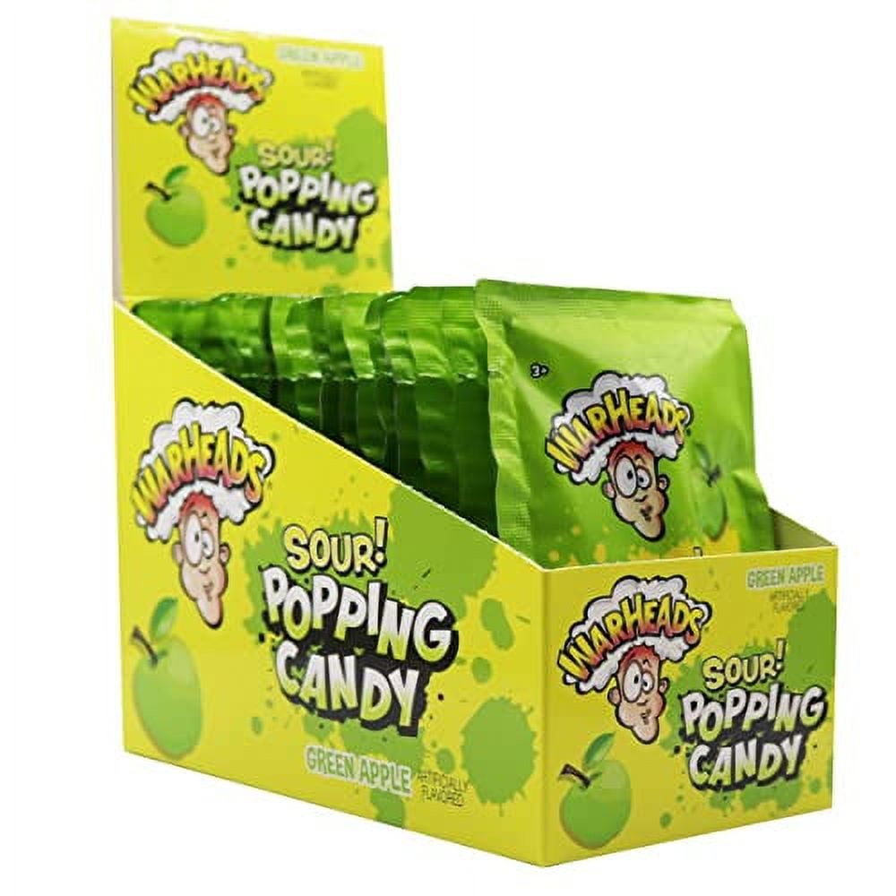 WarHeads Juicy Pack Rocks: Sour Popping Green Apple Candy 0.33 oz ...