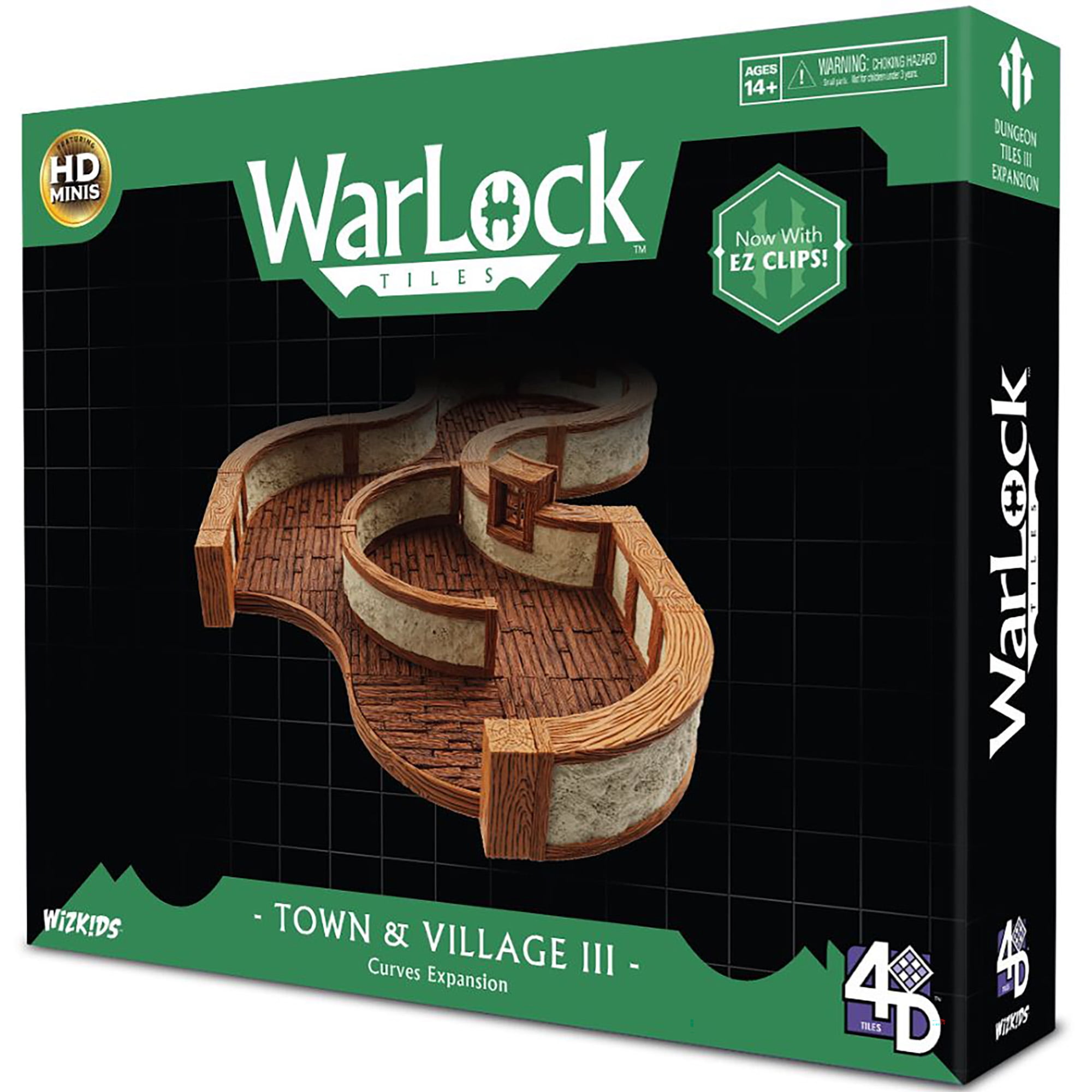 WarLock Tiles: Town & Village III: Curves - Miniatures, WizKids RPG ...