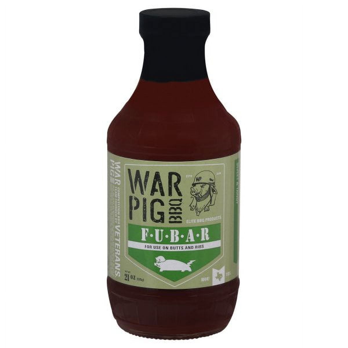 WarPig BBQ FUBAR Elite BBQ Sauce 21 Oz Bottle Award Winning 85210 ...