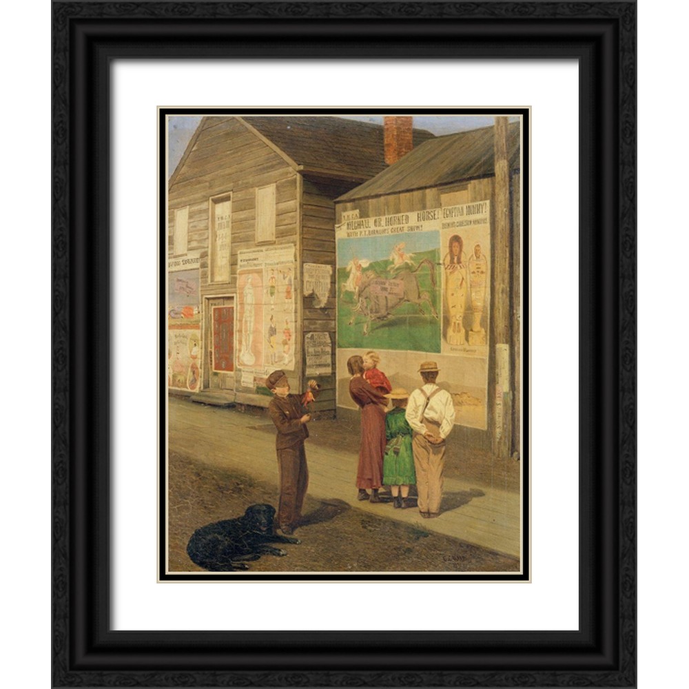 Ward, Charles Caleb 12x14 Black Ornate Wood Framed with Double Matting ...
