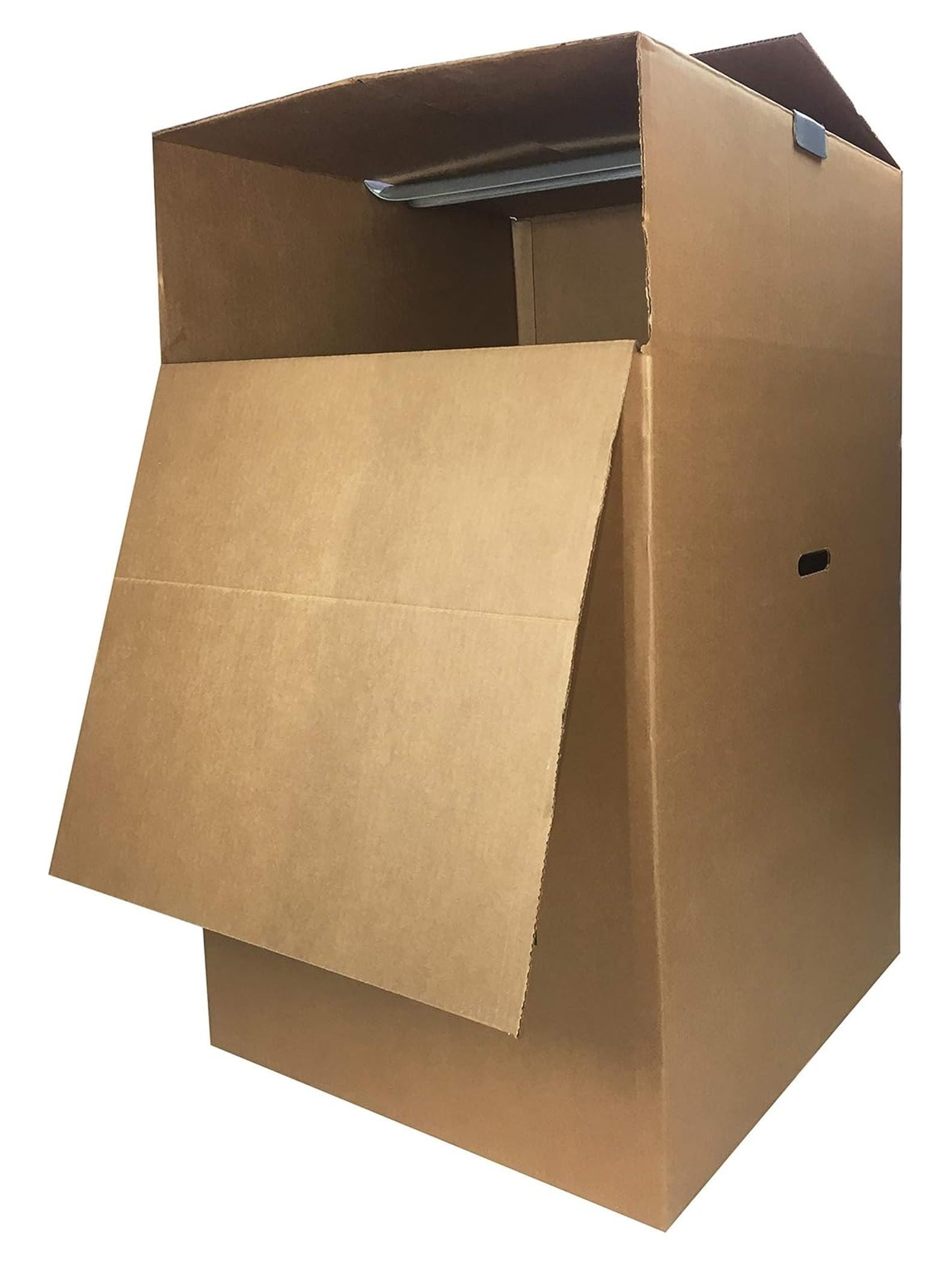 Wardrobe Boxes - 2 Pack - Moving Boxes with Hanging Bar for Clothes ...