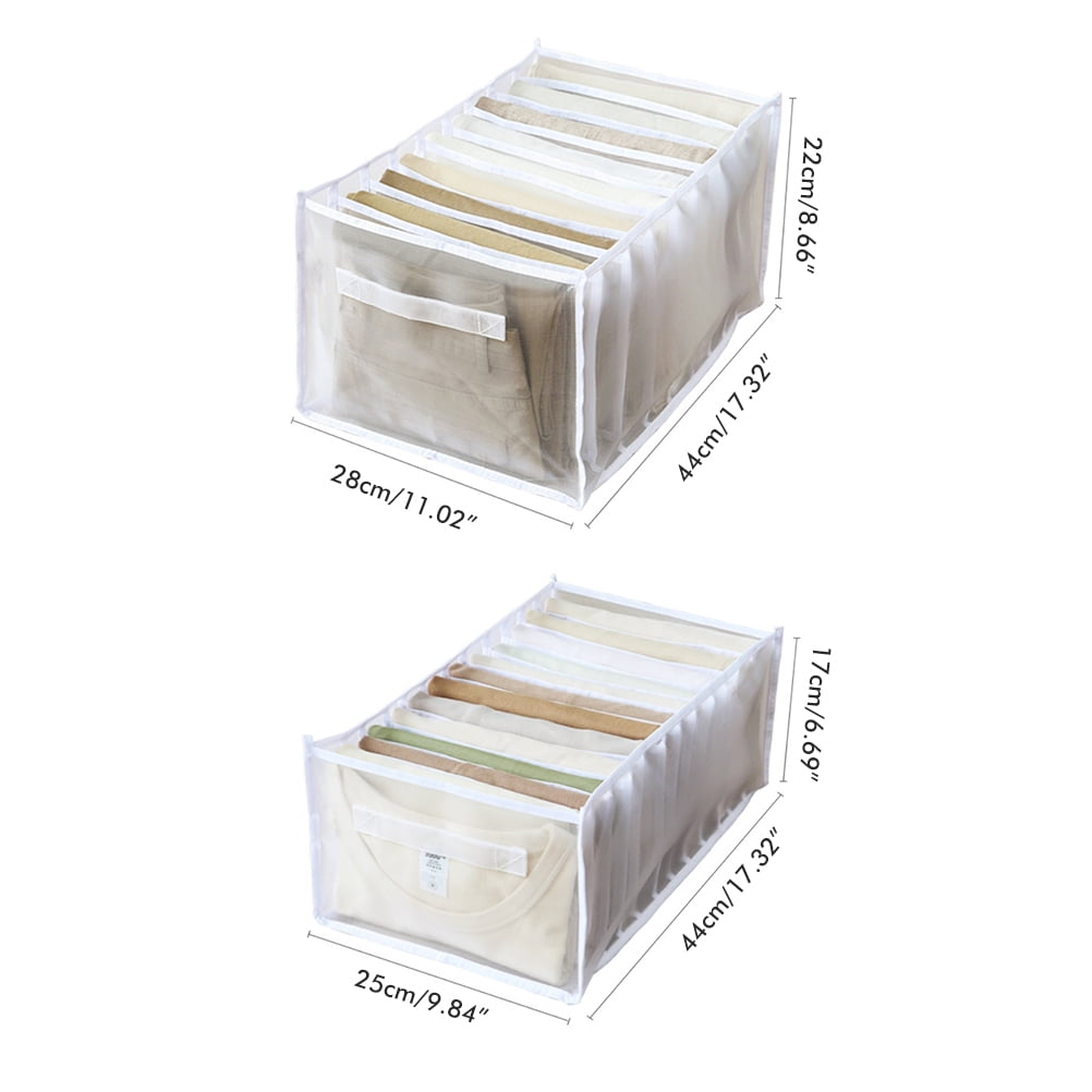 Wardrobe Clothes Organizer Closet Storage Baskets Foldable Save Space ...