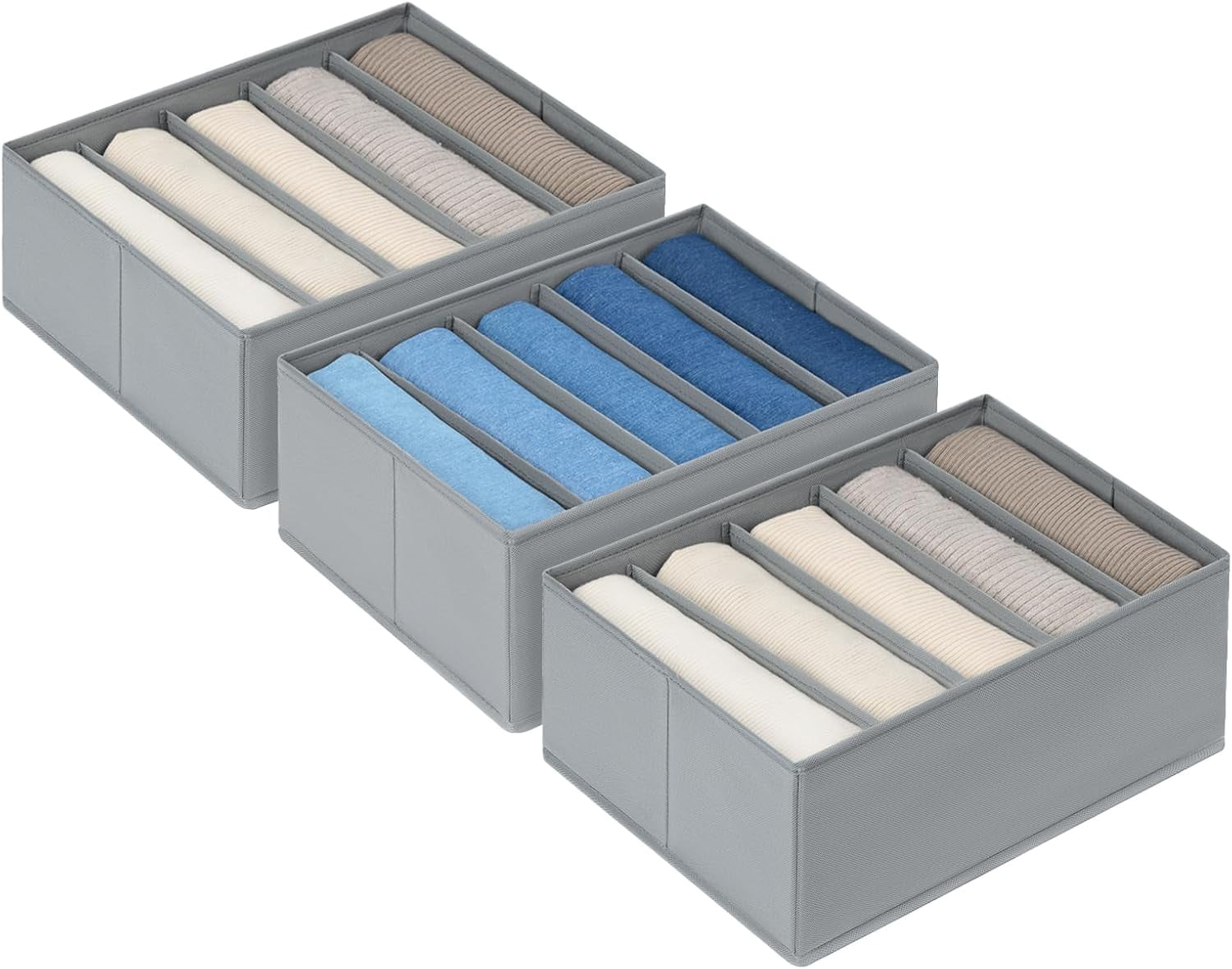 Wardrobe Clothes Organizer, Drawer Organizers for Clothing with 5 ...