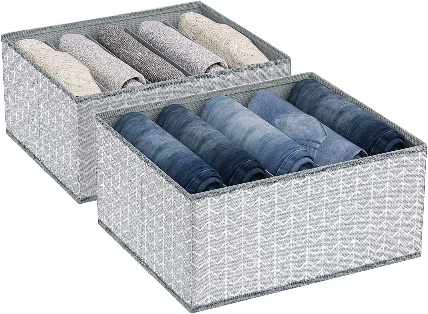 Wardrobe Clothes Organizer, Fabric Drawer Organizers for Clothing with ...