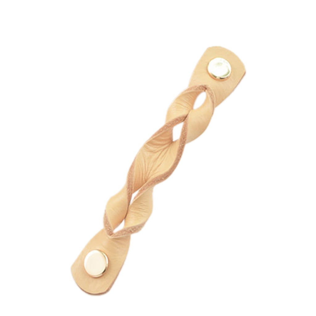 Wardrobe Door Pulls Leather Knobs Knob Furniture with Screws Door ...