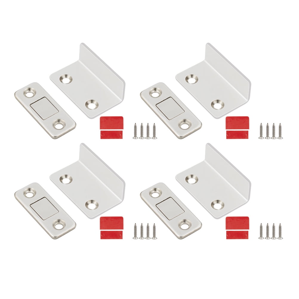 Wardrobe Magnetic Catch,4 Sets Household Cabinet Magnetic Catches Steel ...