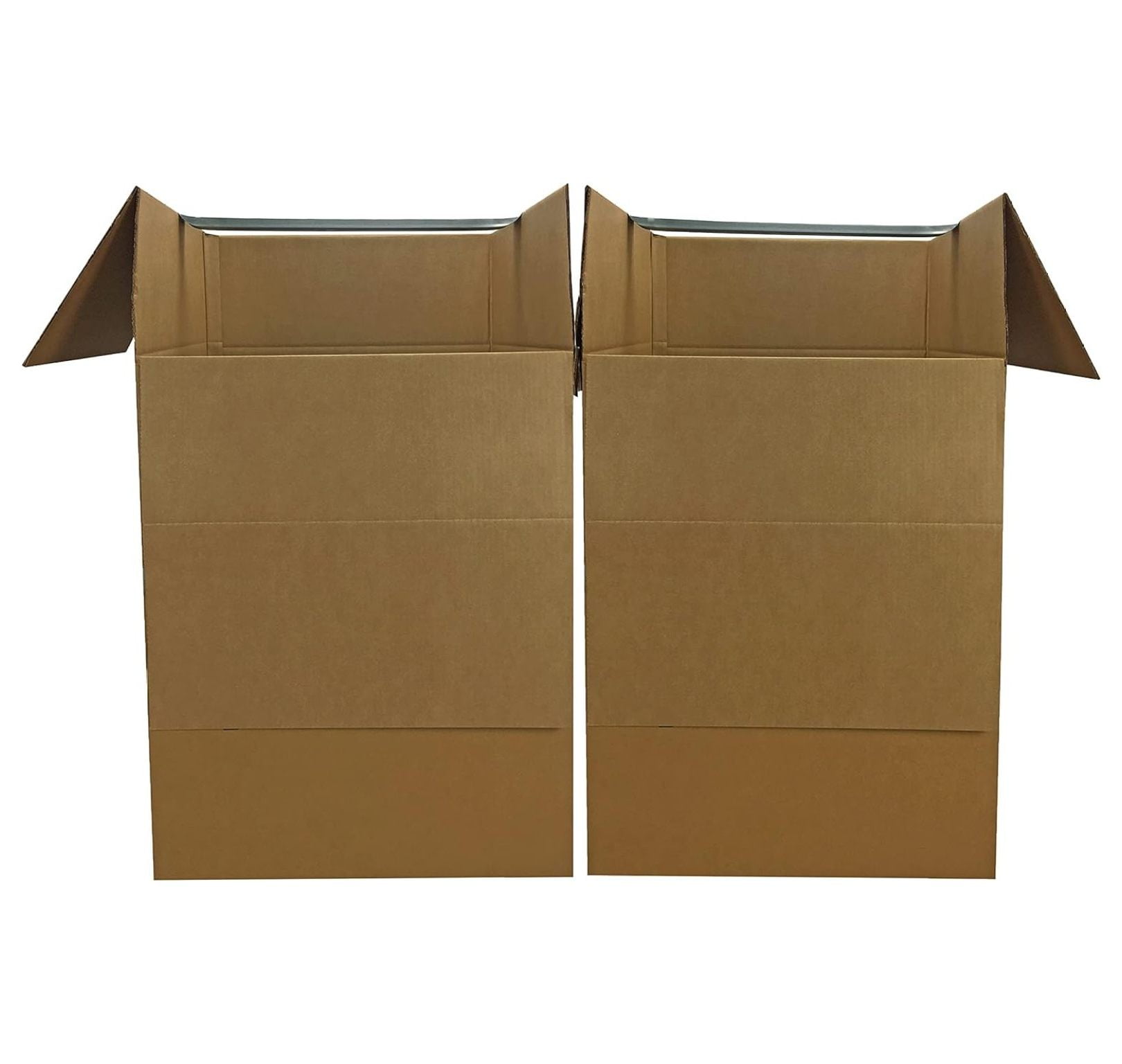 Wardrobe Moving Boxes - 3 Pack Shorty Boxes 20x20x34" with Hanging Bars ...