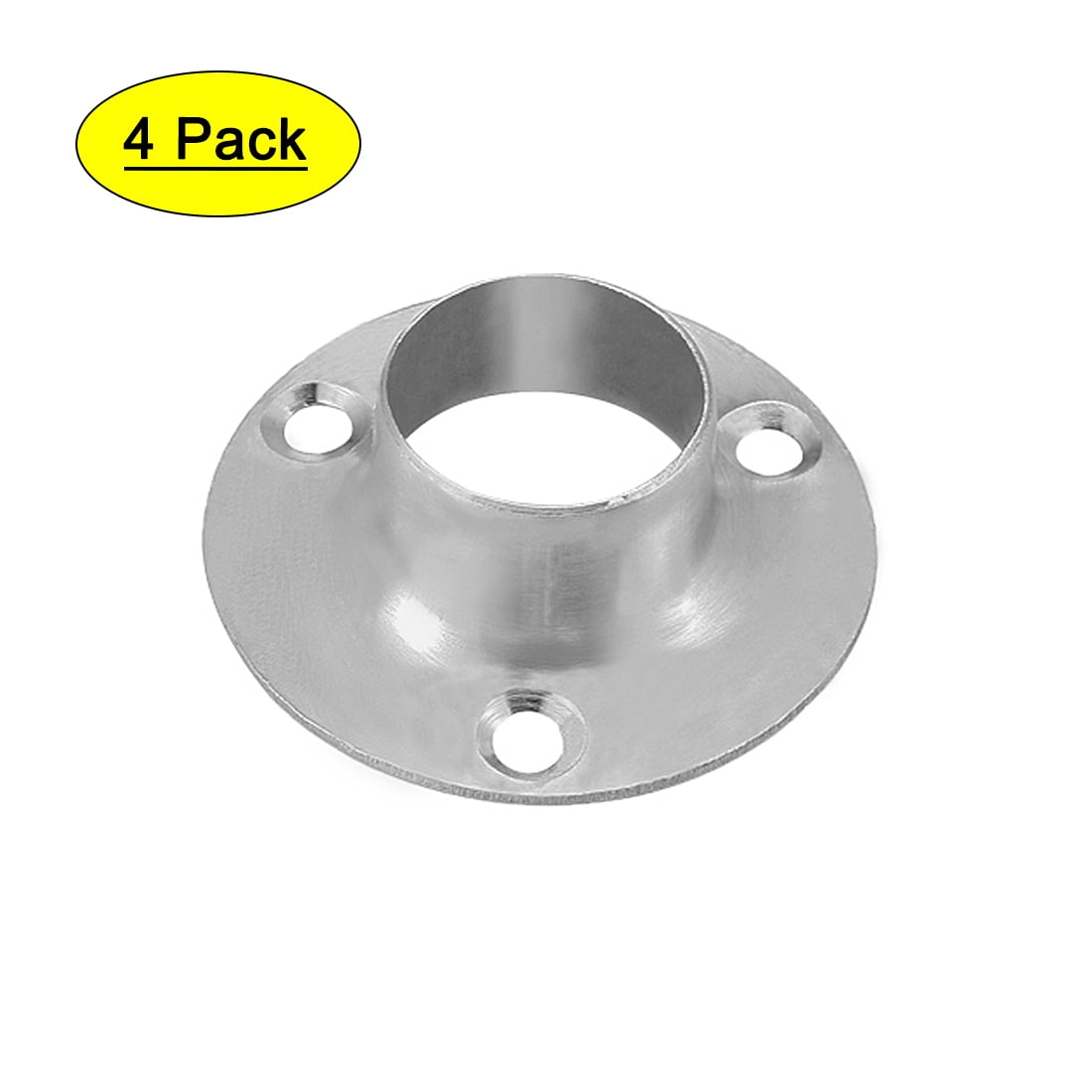 Wardrobe Pipe Bracket, 19.5mm Dia, Wall Mount Hanging Rod Support ...