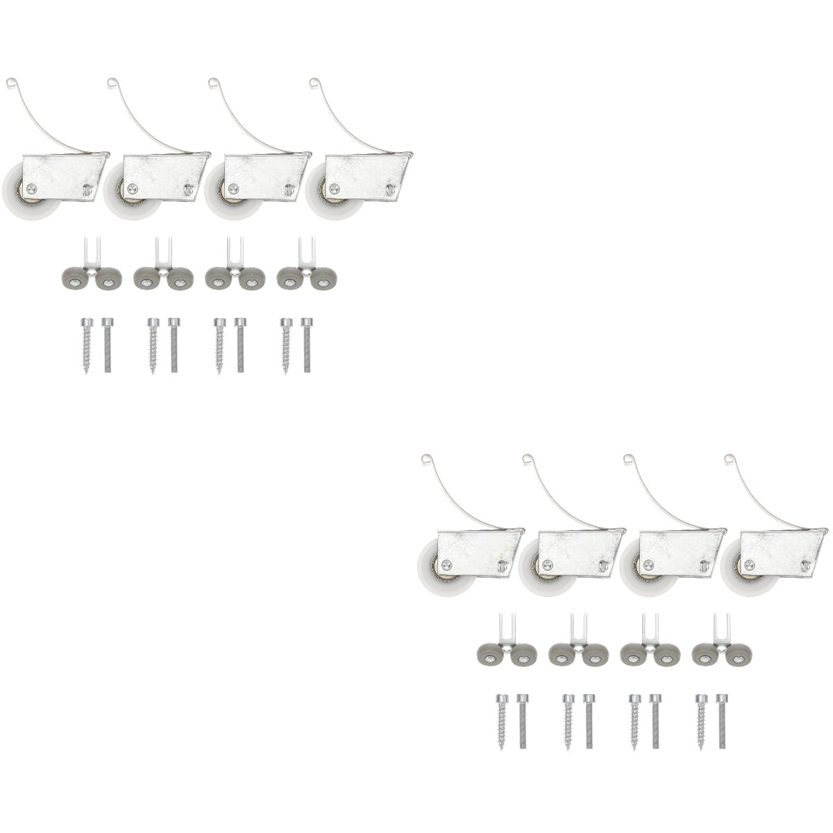 Wardrobe Pulley Wheel Metal Sliding Track Patio Door Lock Caster Wheels ...